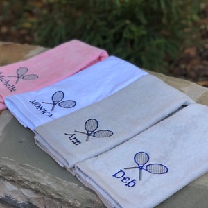 Monogrammed Tennis Towel, Personalized Tennis Towel, Embroidered Tennis ...