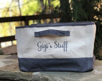 Canvas Storage Bin | Etsy