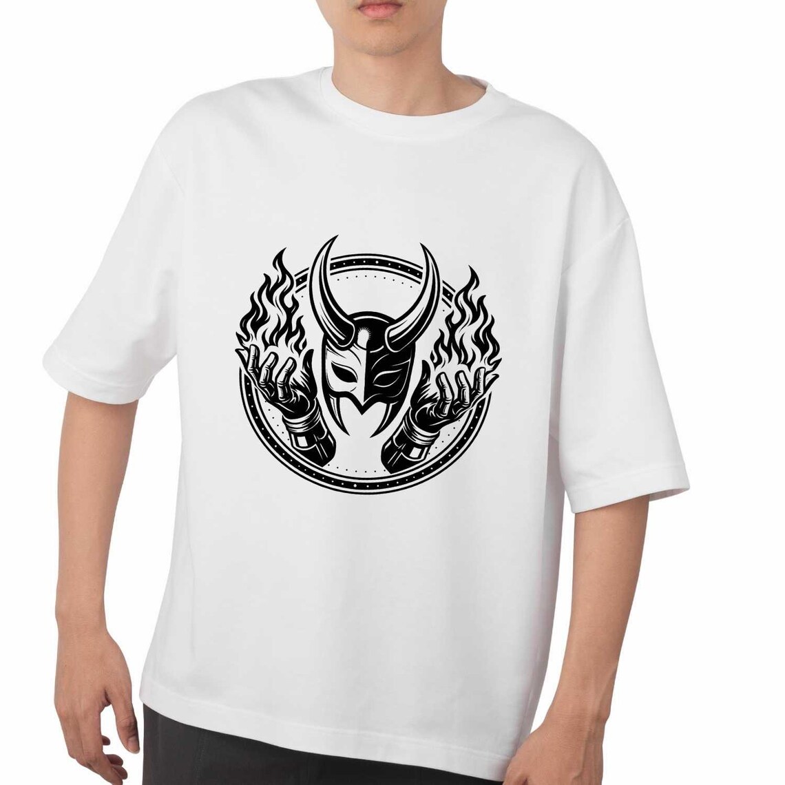 Loki God of Mischief Emblem PNG, Norse Mythology Mask Logo, Fire ...