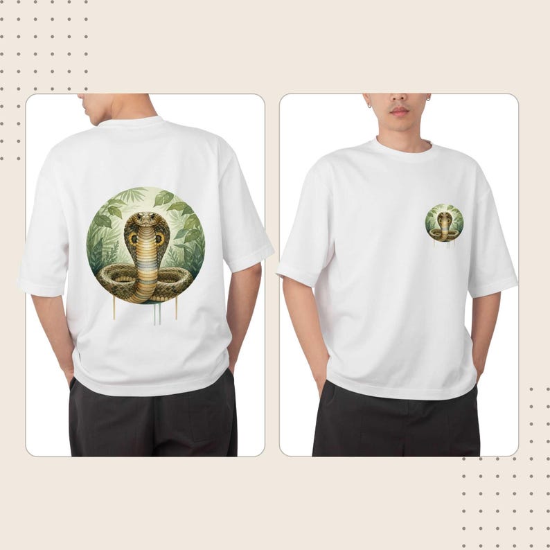 Watercolor King Cobra Clipart, Snake Png for Sublimation, Jungle ...