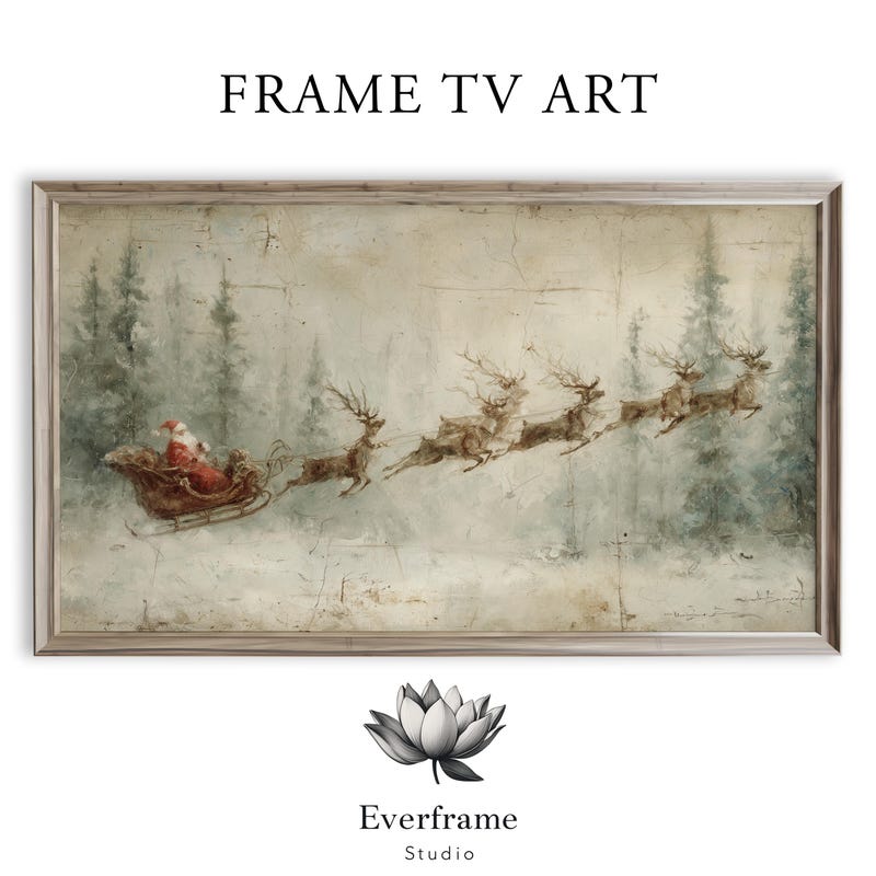 Reindeer Painting - Etsy