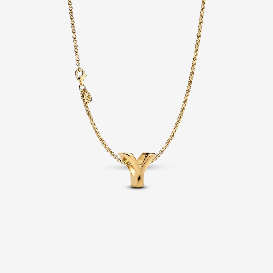 Pandora Letter Y Charm Necklace - Etsy