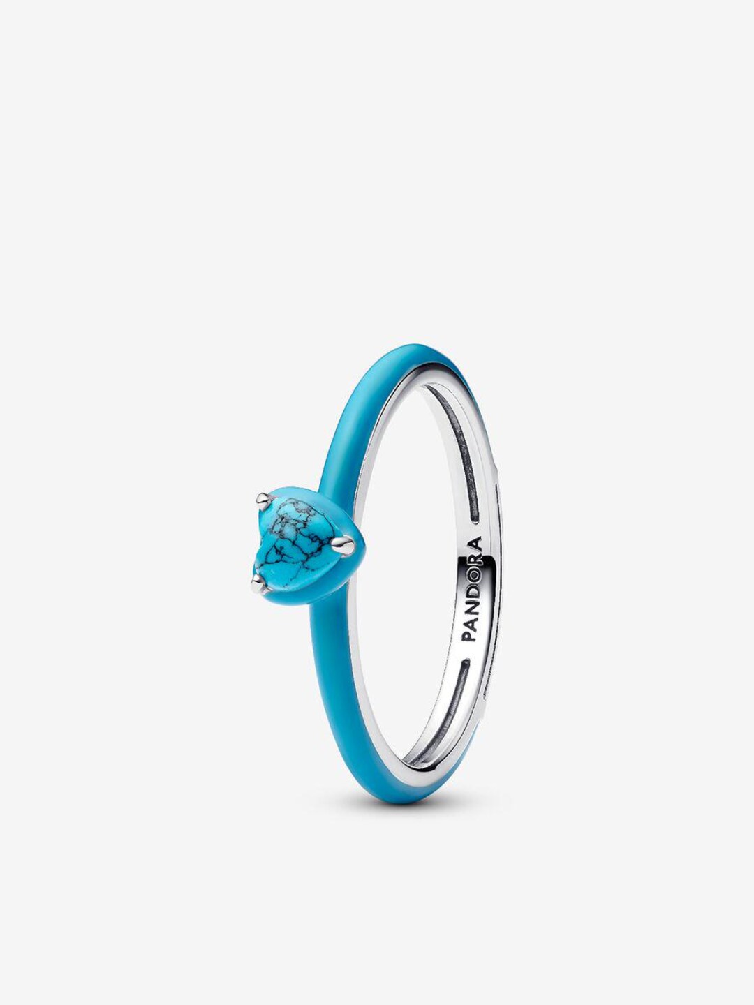 Pandora Turquoise Heart Ring Set - Etsy