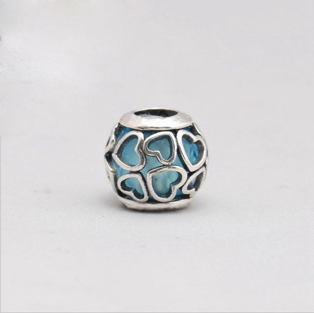 Pandora ALE 925 Sterling Silver Pink Encased Love Charm - Etsy