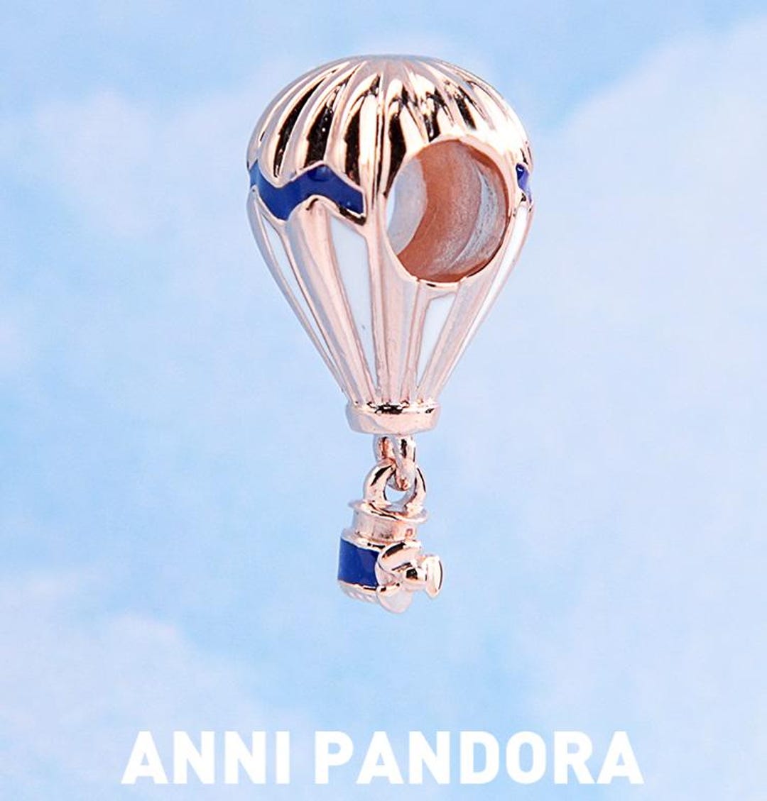 Pandora Blue Hot Air Balloon Travel Charm Pandora Rose - Etsy
