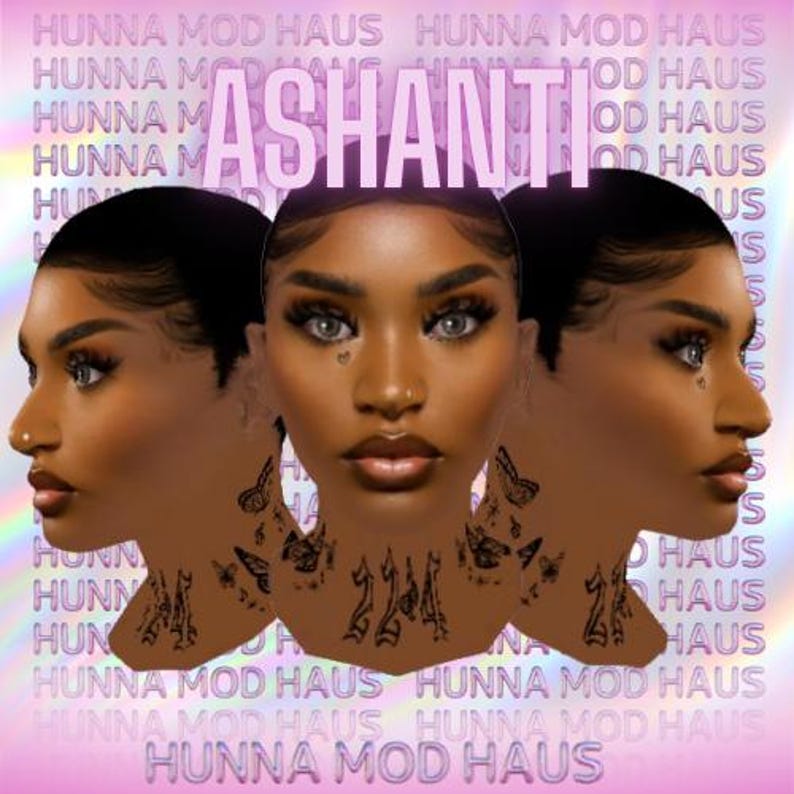 Ashanti Custom GTA Fivem Face Skin | Rp-ready | HUNNA Mod Haus - Etsy