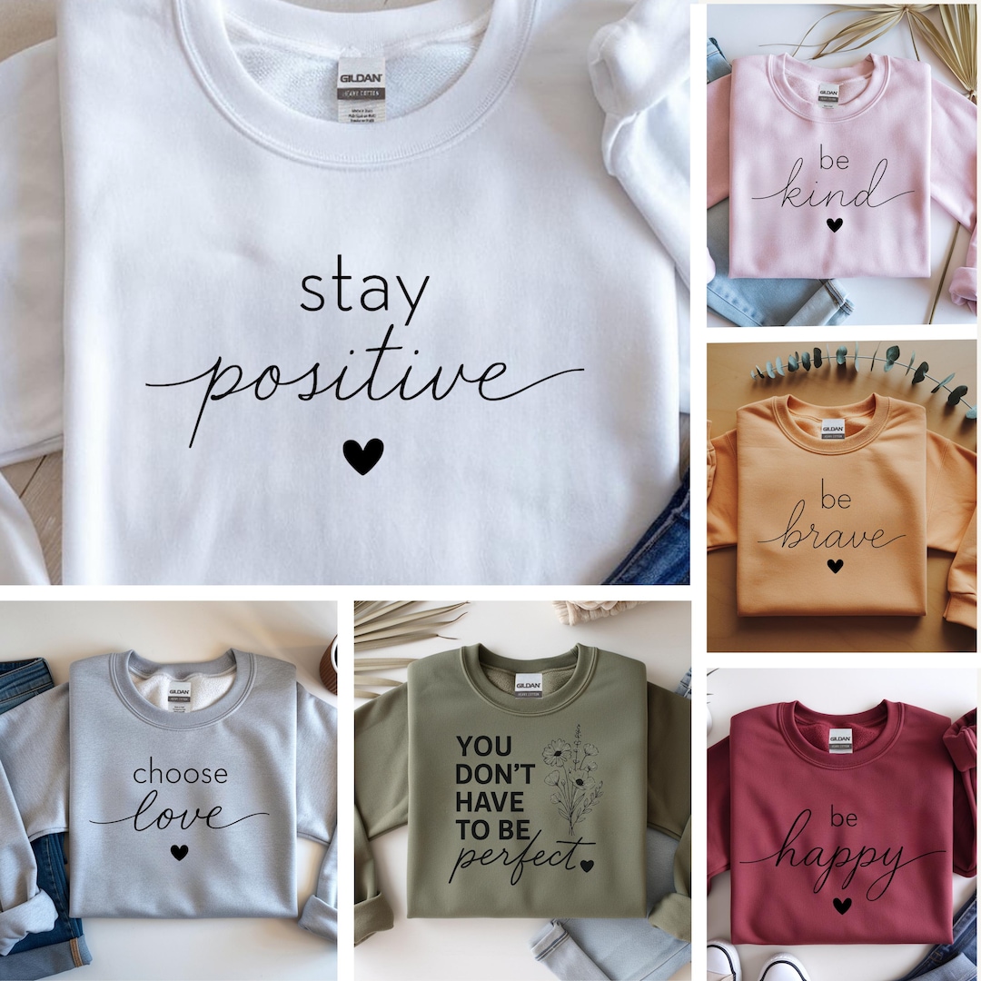 Minimalist Positive Quote PNG Bundle: Inspirational Designs (digital ...