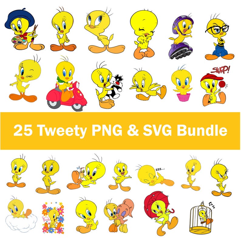 Tweety Bird Svg (digital Download) - Etsy
