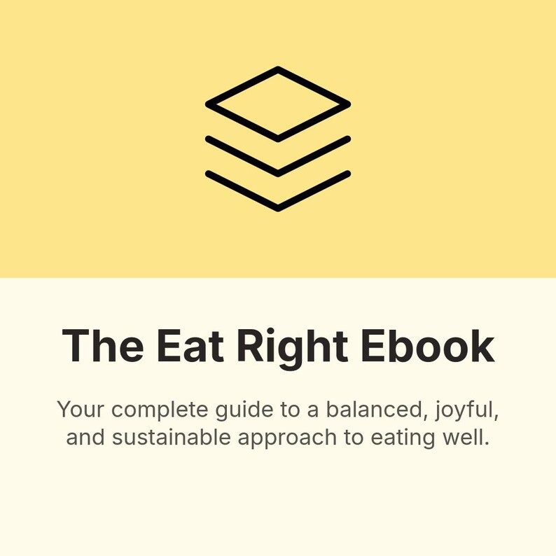 Eat Right: Core Principles of a Balanced Diet - Etsy
