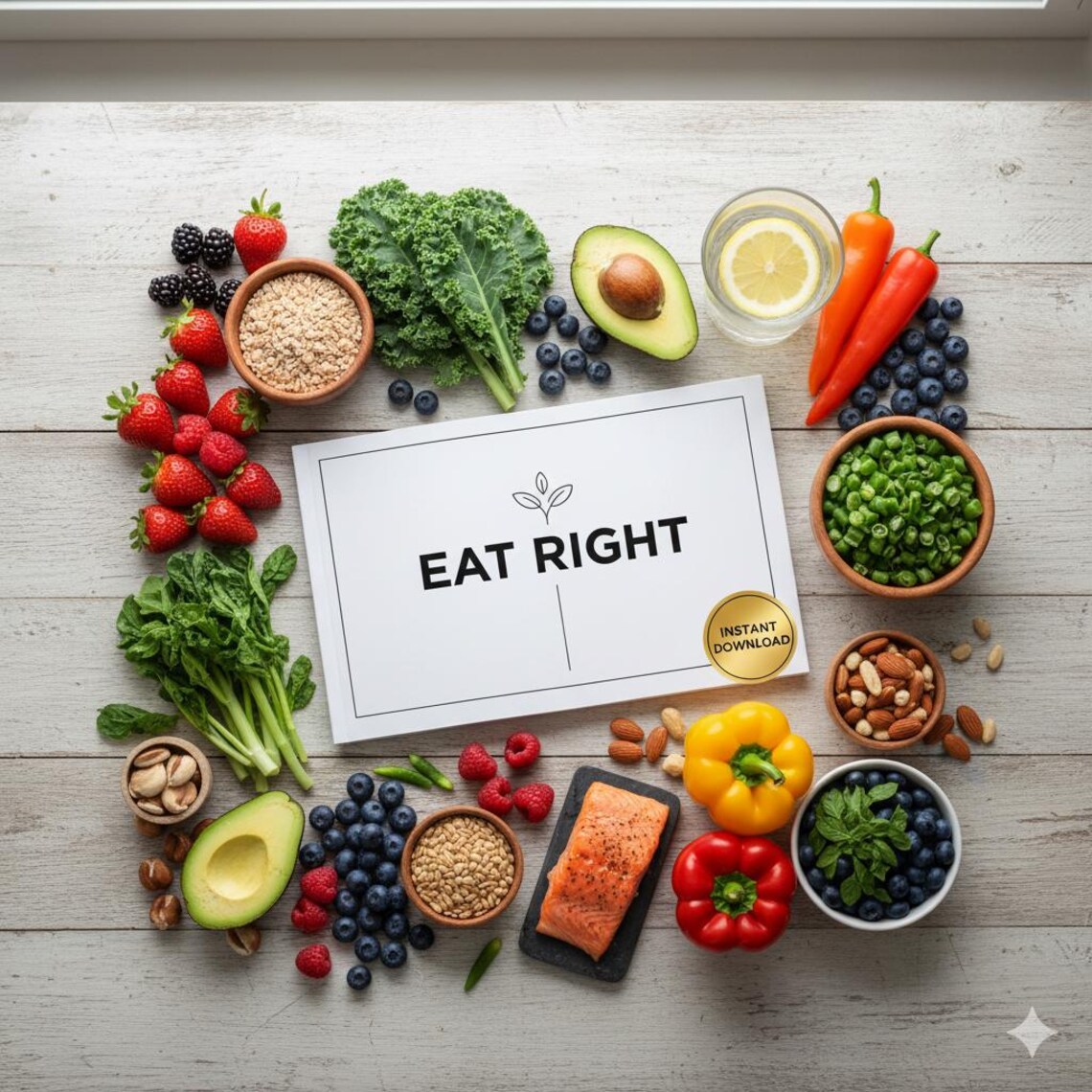 Eat Right: Core Principles of a Balanced Diet - Etsy