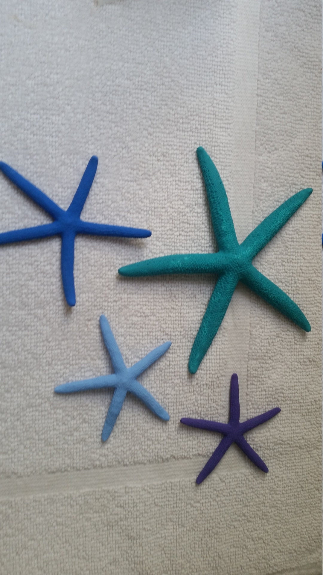 Painted Starfish Glittered Starfish Silver Gold Aqua Glittered Starfish ...