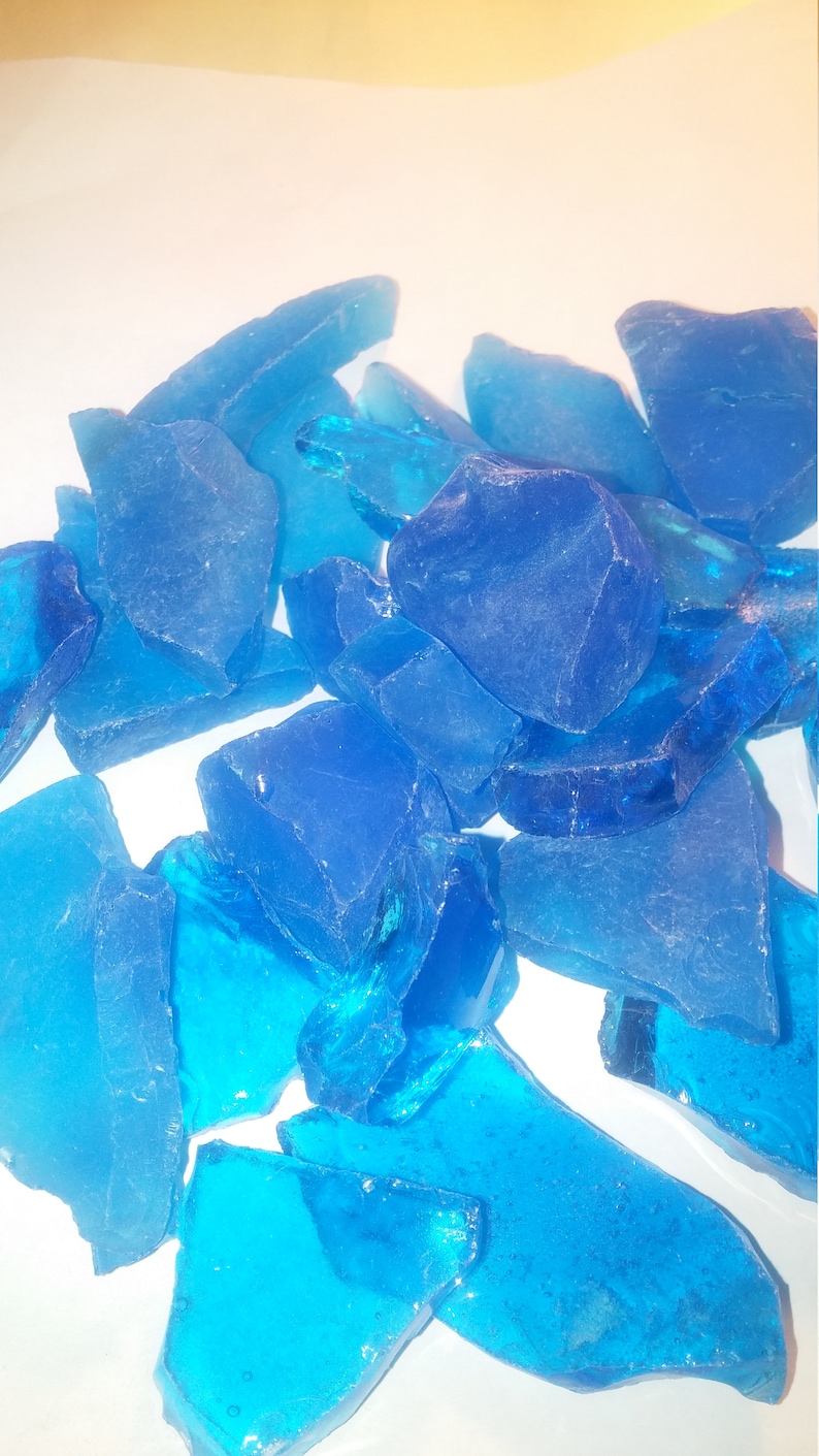 Beach Glass Bulk Sea Glass turquoise teal Aqua blue Tumbled | Etsy