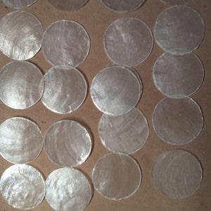 100 Capiz Seashells Place Cards 1" 1.5" 2" 2.5" 2.75 or 3" Inch No ...