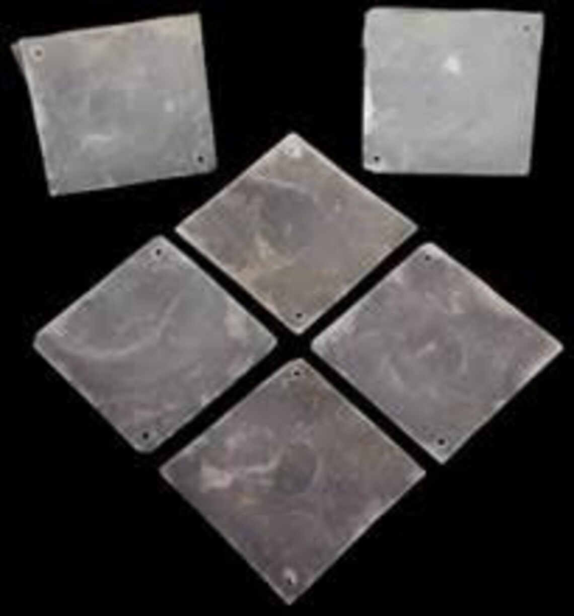 SQUARE Capiz 2 Holes Drilled IN CORNER 1 to 100 Pcs Flat - Etsy