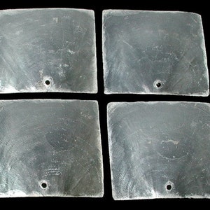 SQUARE Capiz 2 Holes Drilled AT TOP and at Bottom 1 to 100 Pcs Flat ...