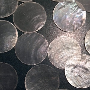 100 1" Capiz Seashells 1 Inch 2.5 Cm Flat Shells Natural Cream Capiz ...