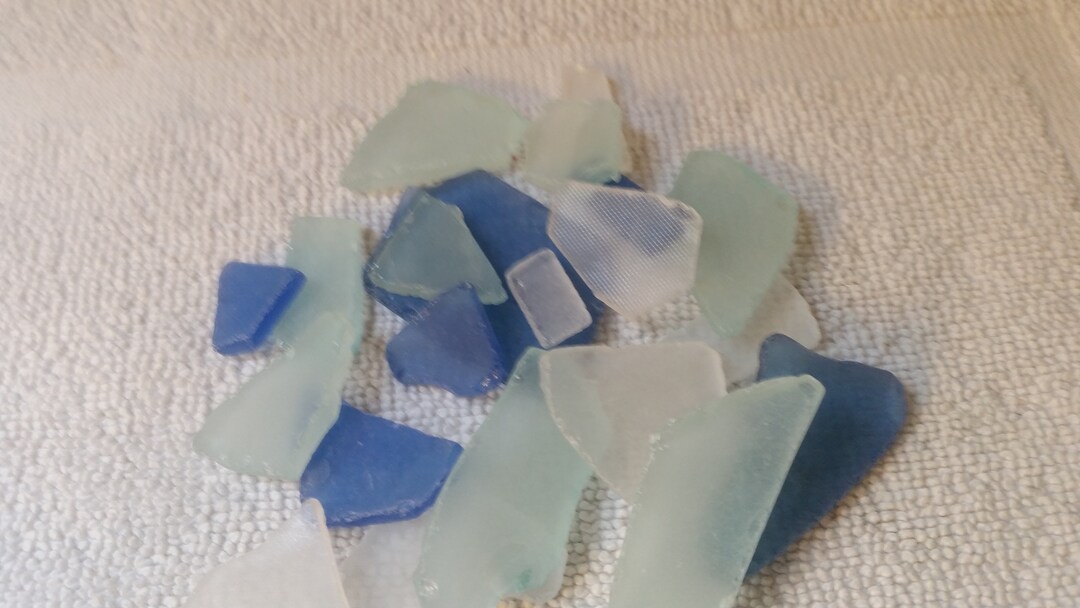 Turquoise Sea Glass Ocean Beach Mix Bulk White Clear Aqua Turquoise ...
