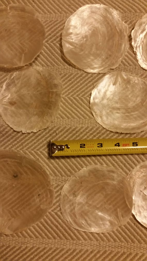 Crafts Supplies 3 6 12 15 25 50 75 or 100 pieces Capiz Raw Edge ...