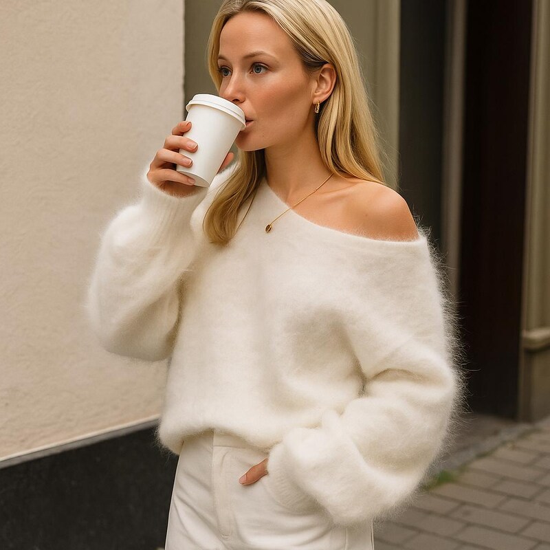 Fluffy Jumper Woman - Etsy