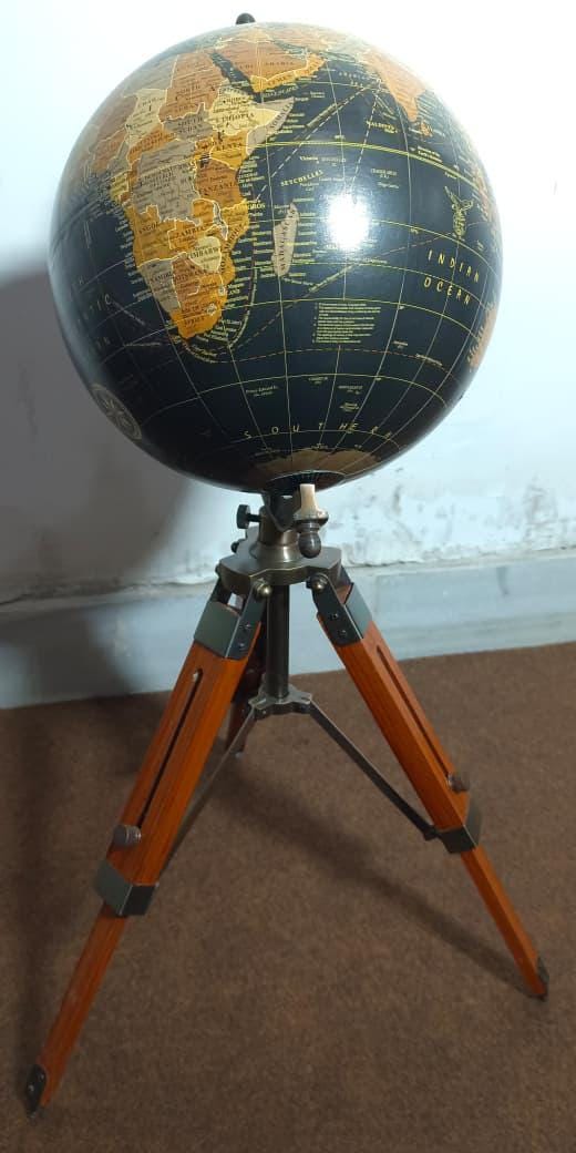 Vintage Style Floor Stand Globe | Decorative World Globe on Pedestal ...