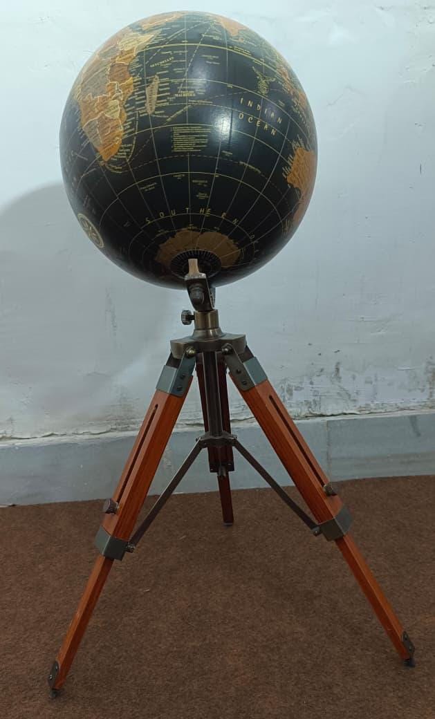 Vintage Style Floor Stand Globe | Decorative World Globe on Pedestal ...