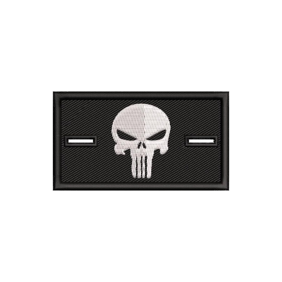 Embroidery Designs Punisher Skull Button Patch. Hooligan Style. Decor ...