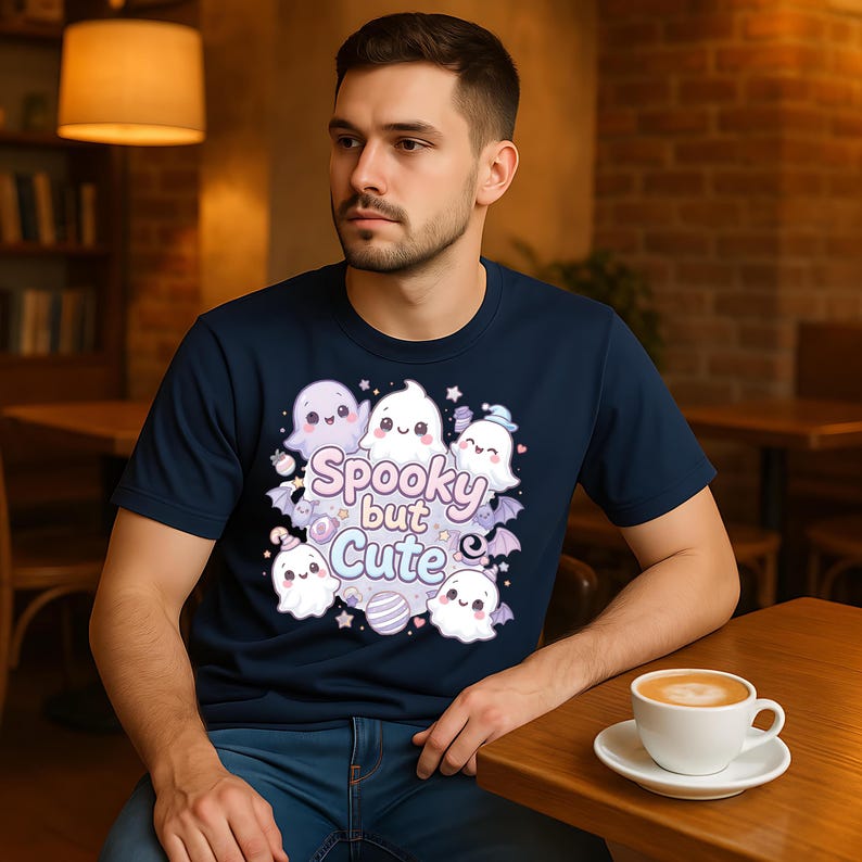 Cute Halloween Ghosts Clipart Pastel Kawaii Spooky Digital Art ...