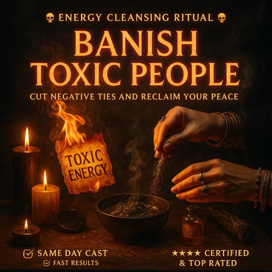 BANISH TOXIC PEOPLE Spell, Protection Spell, Energy Cleanse, Aura ...