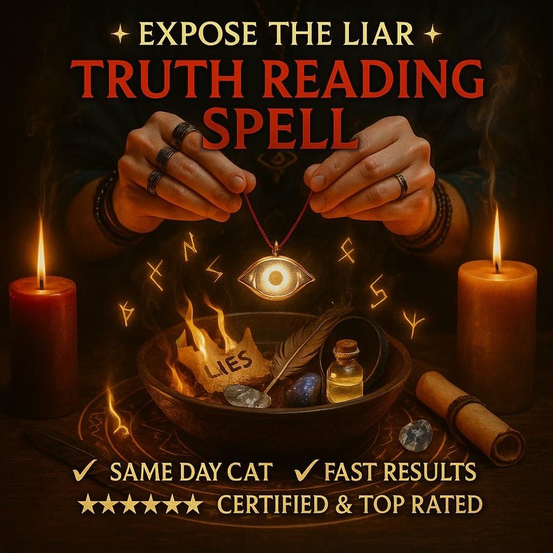 TRUTH READING, Expose the Liar, Stop Lying, Honesty Spell, Reveal ...
