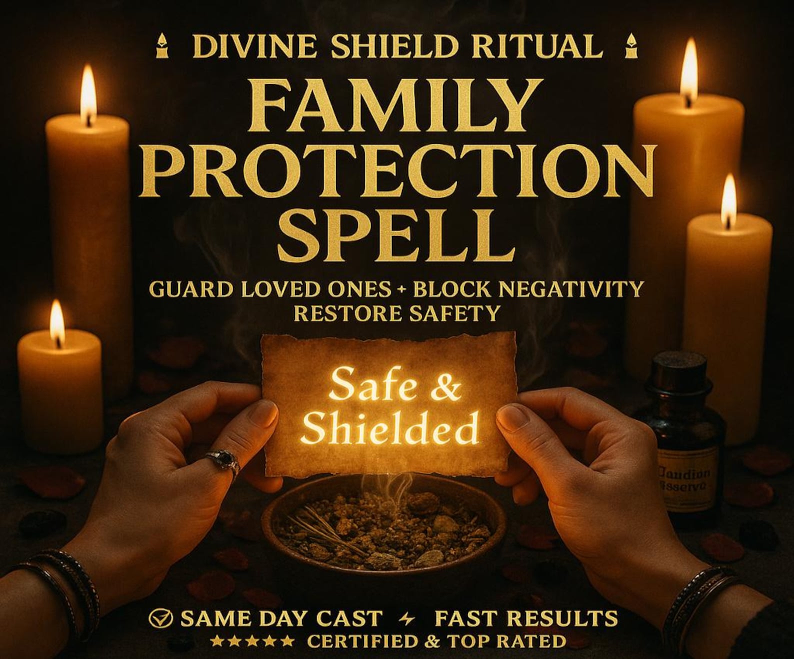 FAMILY PROTECTION SPELL, Protection Spell, Home Safety, Energy Shield ...