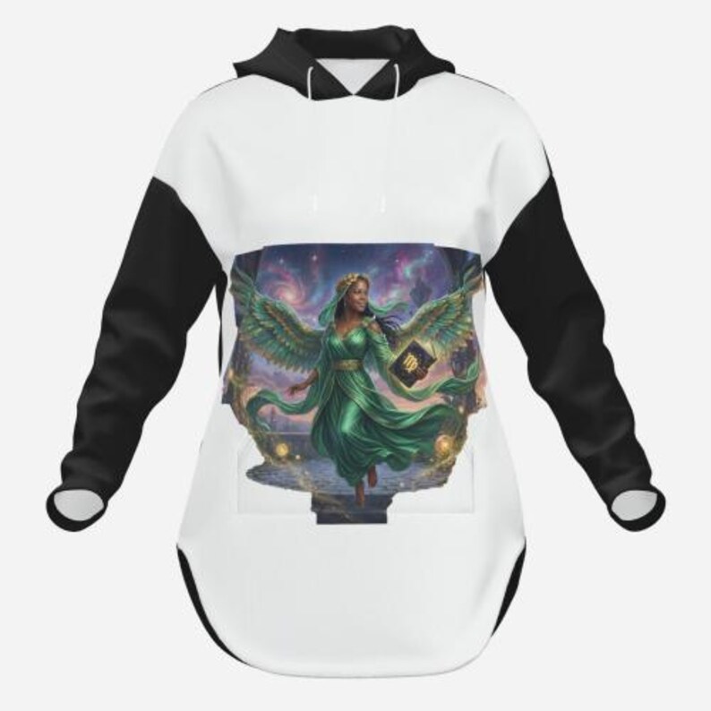 Custom Virgo Zodiac Hoodie | Diverse Angel Art Pullover | Personalized ...