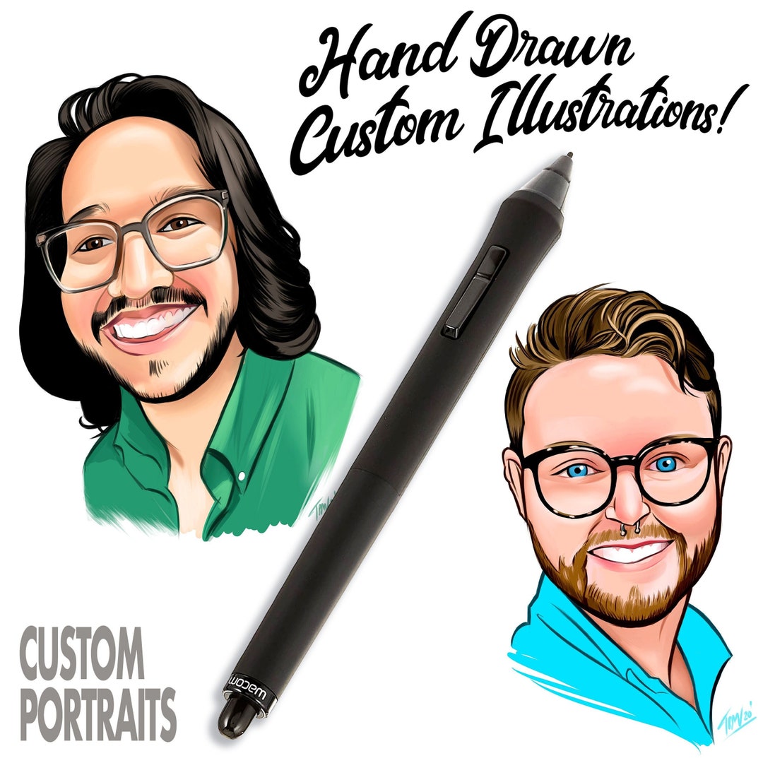 Hand Drawn Custom Illustrations! Capture Unique Personalities With ...