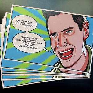 Randy Meeks "scream " Movie Comic Adaption Comic Panel Print 11" X 17 ...