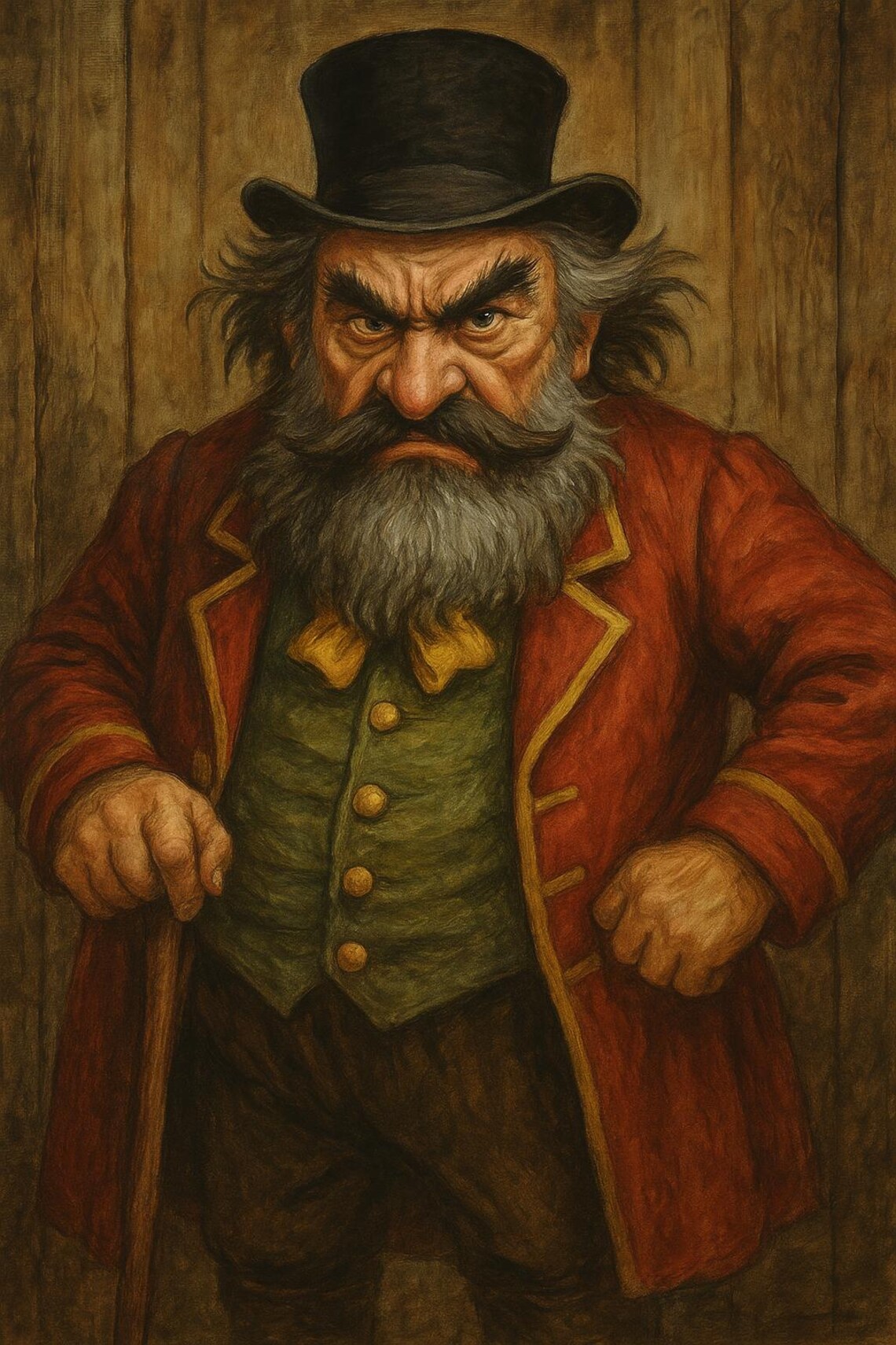 Karabas-barabas Digital Illustration | Fairy Tale Character Art ...