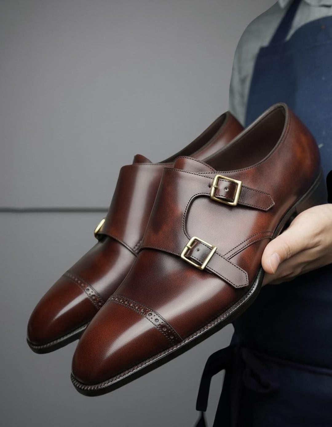 Sapatos artesanais com fivela dupla - Etsy Portugal