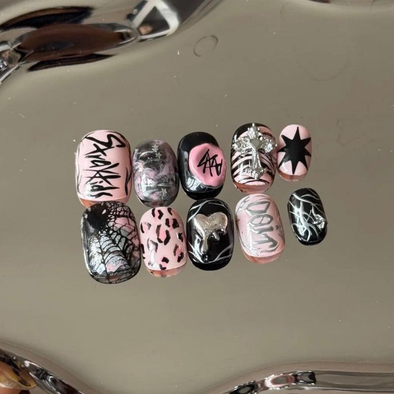 Kpop Fake Nails - Etsy UK