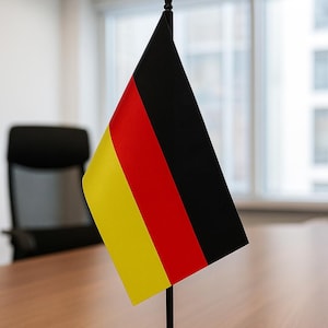 Wooden Germany Table Flag – Patriotic Office Decor, Custom Printed Flag ...