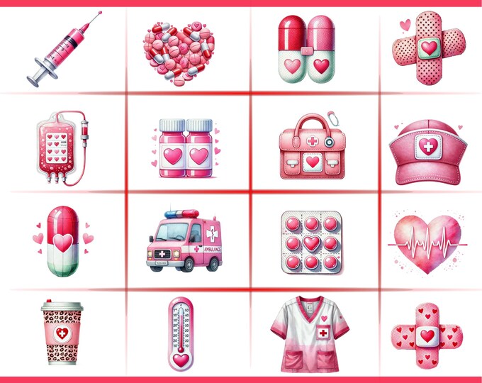 Retro Valentine Nurse Clipart Groovy Valentine Png Nurse Life Png ...