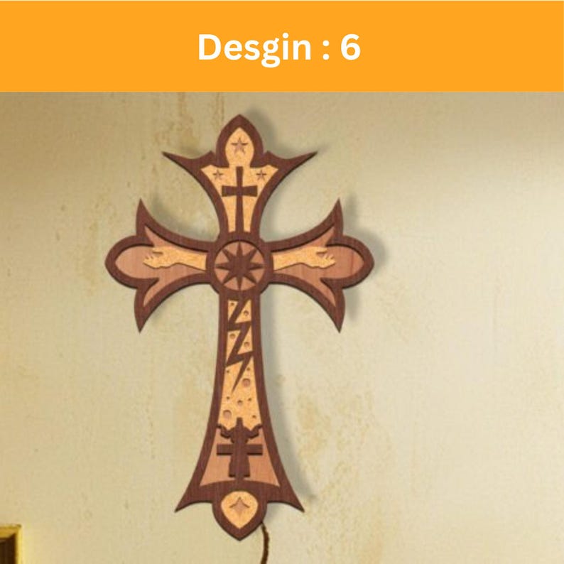 Laser Cut Nativity Cross SVG Bundle, 8 Designs, Religious Decor ...
