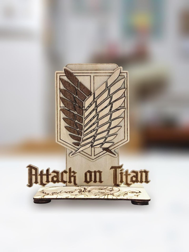 Attack on Titan | Custom Laser Engraving | Handmade Anime Gift - Etsy