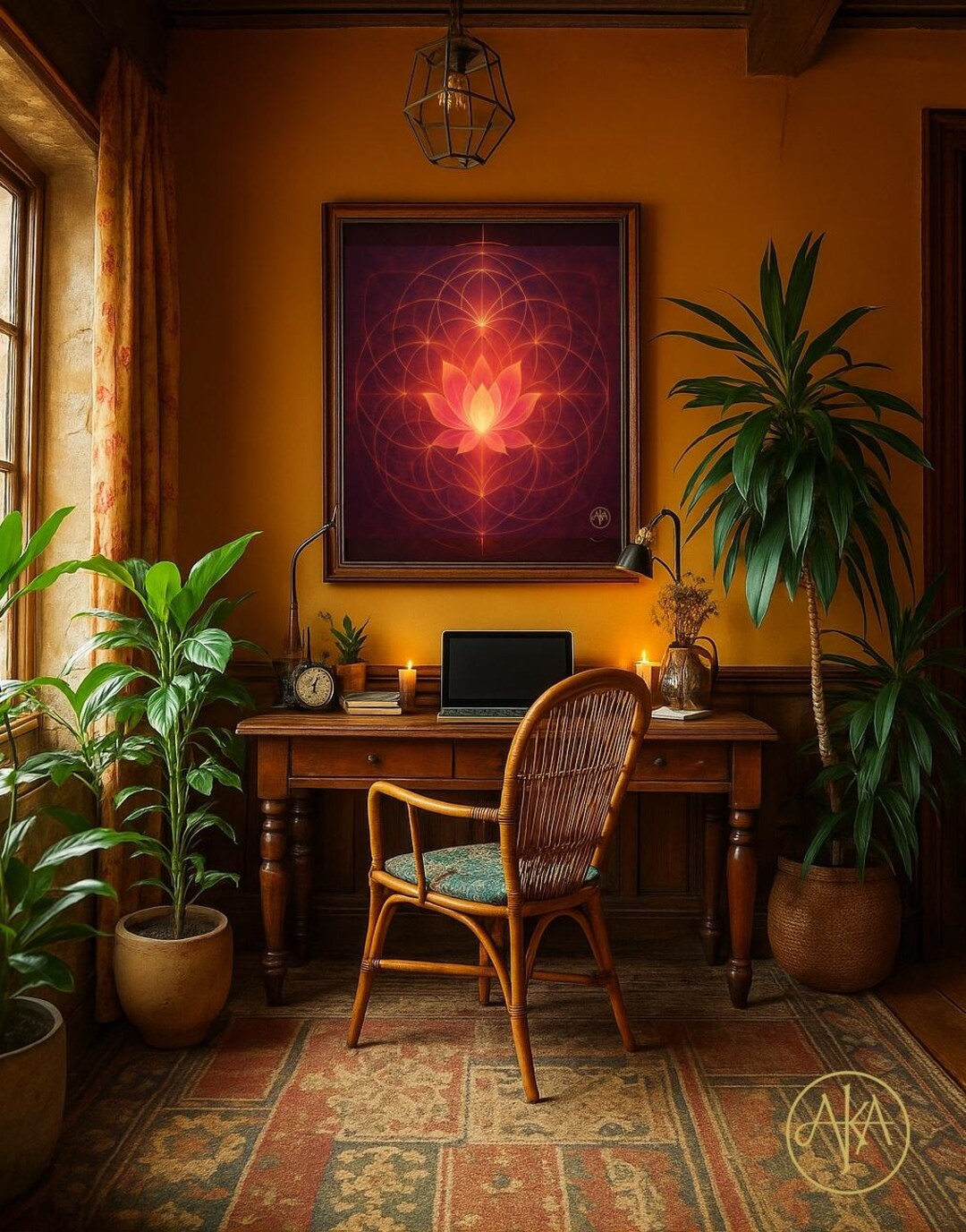 Sacred Geometry Lotus Print: Womb Healing Art (digital Download) - Etsy