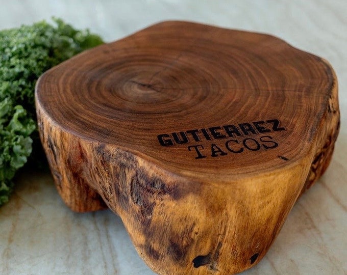 Stump Chopping Block or Wedding Cake Stand Combo 4” Thick Butcher Block ...