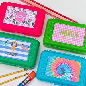 Personalized School Box - Kids - Children - Pencil Box - Craft Storage ...