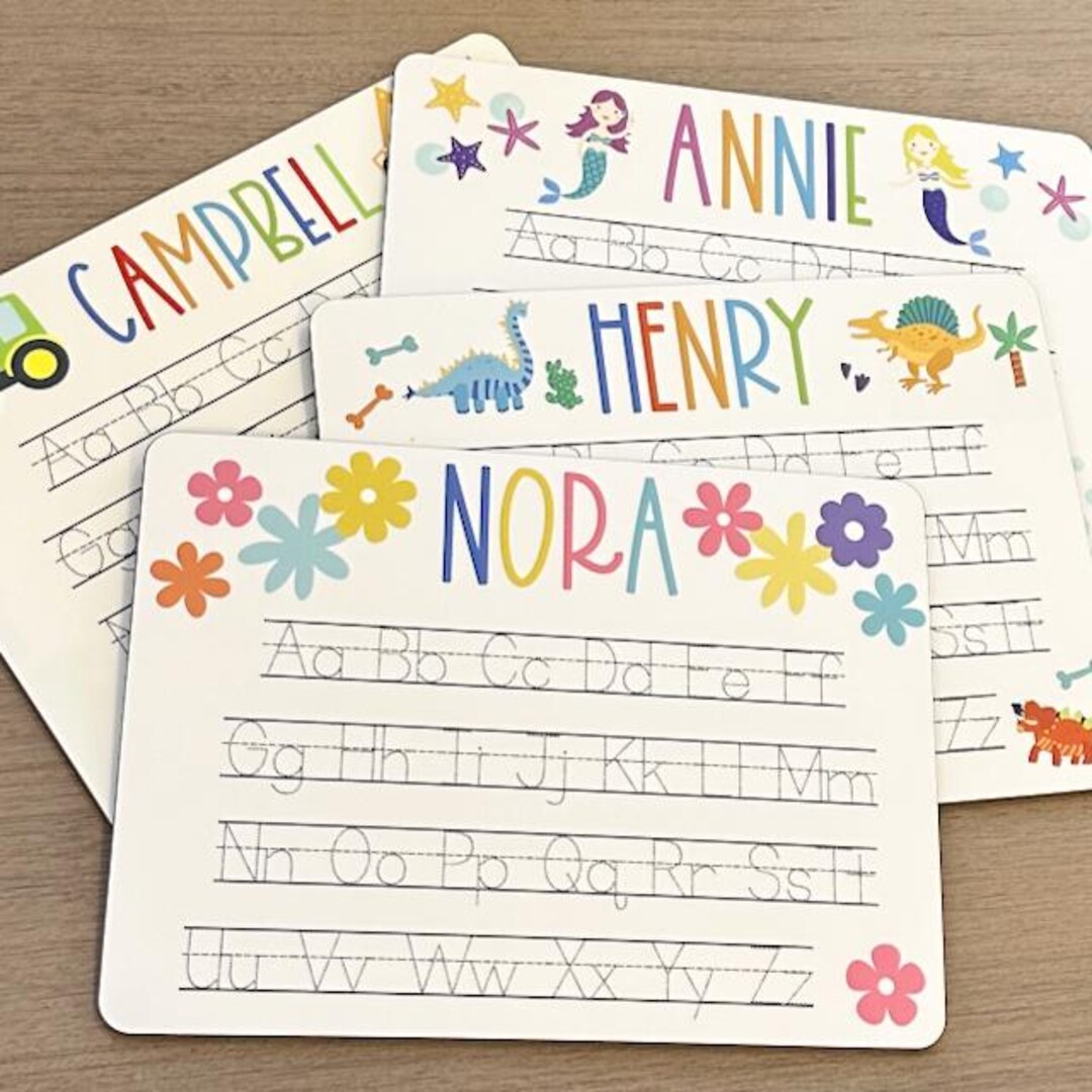Alphabet Trace Board - Personalized Alphabet Practice Writing Board ...