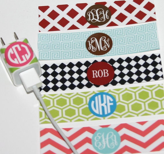 IPhone Charger Wrap - Custom Charger Decal - Personalized iPhone ...