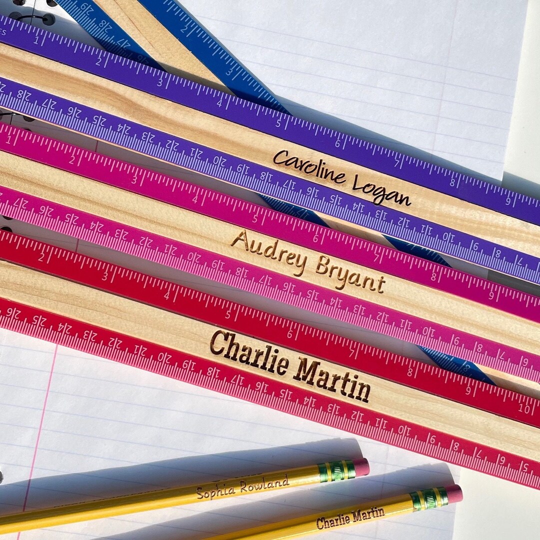 Personalized Engraved Ruler Kids Ruler Back to School - Etsy