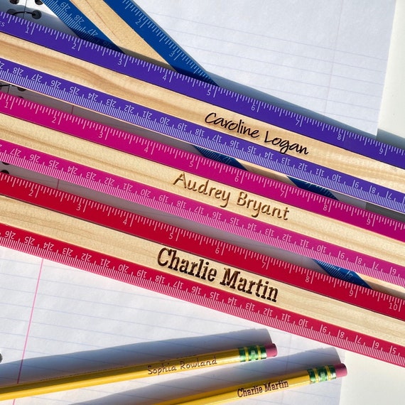 Personalized Engraved Ruler Kids Ruler Back to School | Etsy