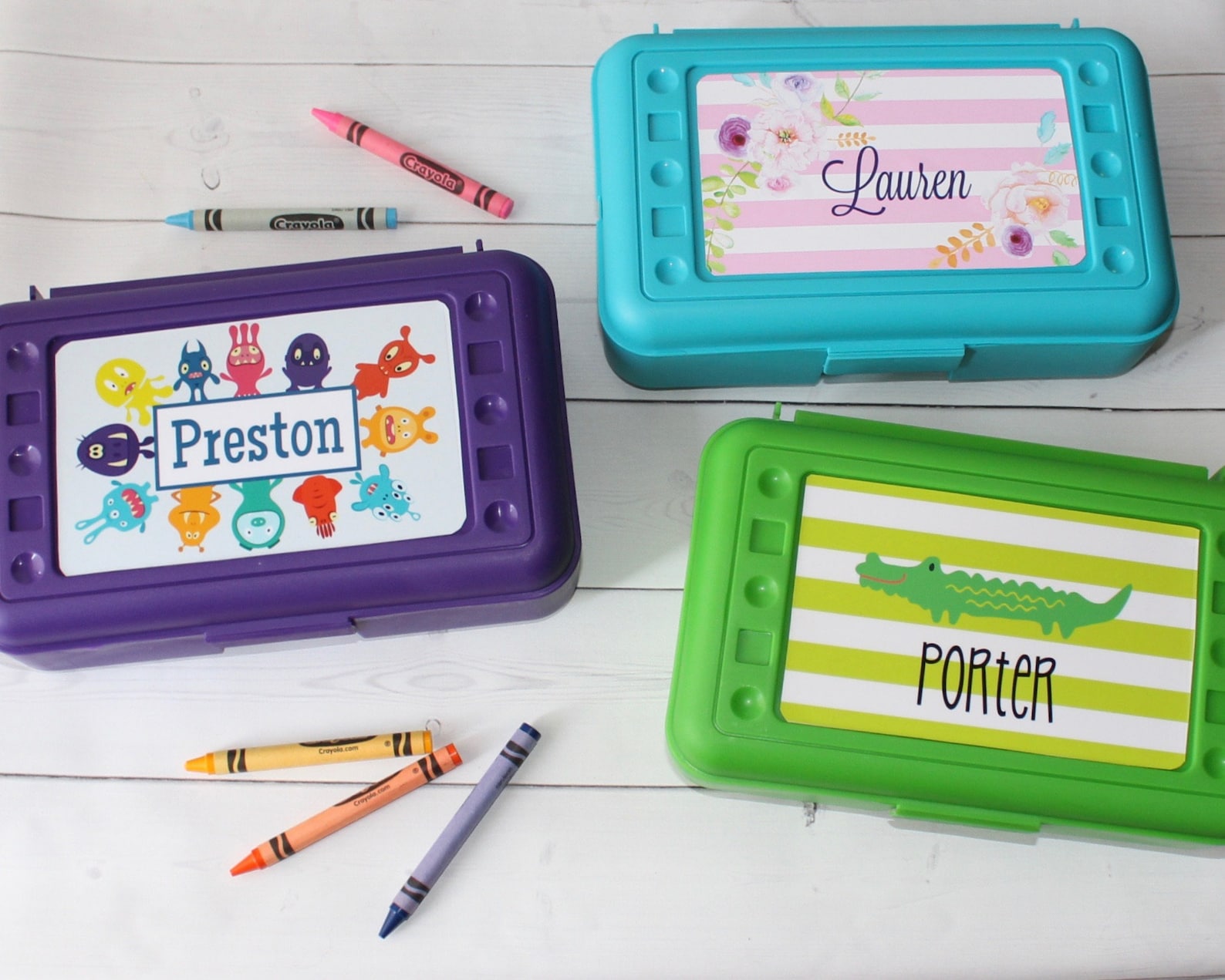 Personalized School Supply Box Pencil Case Pencil Box - Etsy