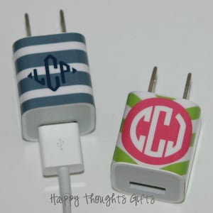 Custom Monogram iPhone Charger Wrap - Etsy