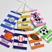 Personalized Sports Bag Tag - Soccer - Volleyball - Ballet - Dance ...